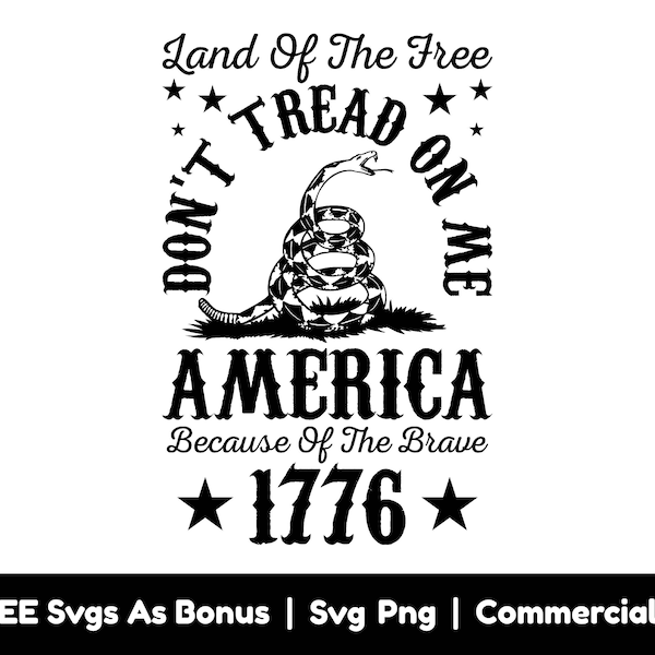Free Dont Tread on Me Svg Files for Cricut - Etsy