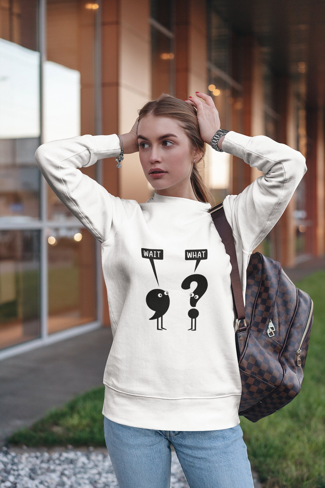 Wait What Svg Png Files, Funny Grammar Svg, Comma Svg, Question Mark ...