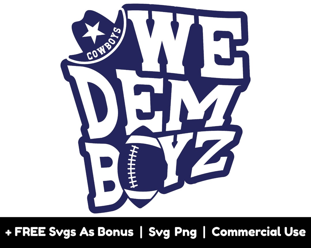 Cowboys, We Dem Boyz Svg Png Files, American Football Ball Svg, Team ...