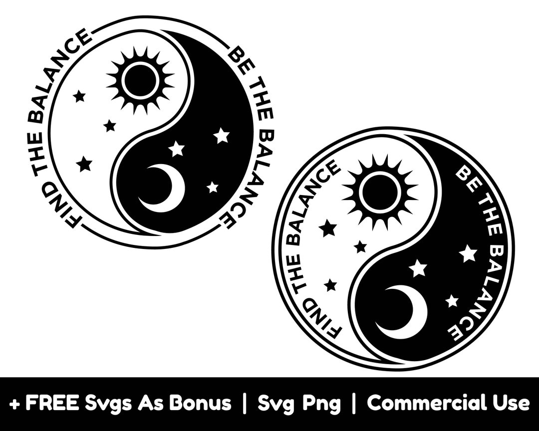 Find the Balance Svg Png Files, Be the Balance Svg, Meditation Shirt ...