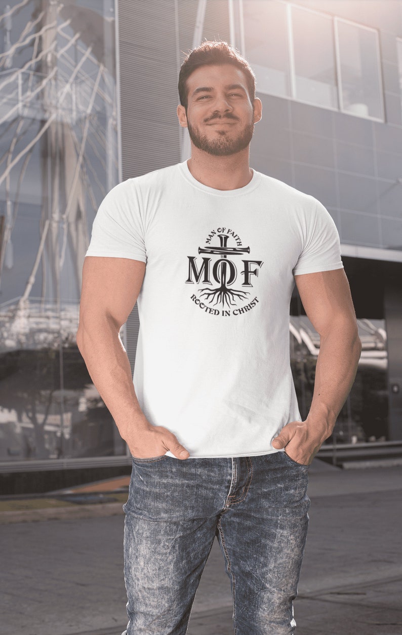Man of Faith Svg Png Files, Rooted in Christ Svg, MOF Svg, Christian ...