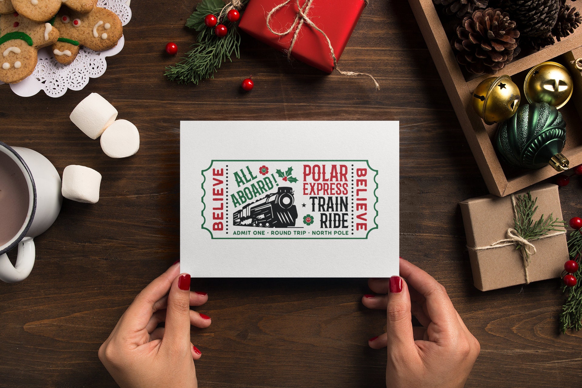 Polar Express Ticket Svg Png Files Train Svg Holiday Svg - Etsy