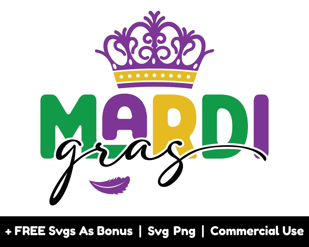 Mardi Gras Crown Svg Png Files, Feather Svg, Mardi Gras Tshirt Design ...
