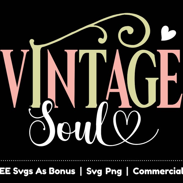 Vintage Soul Svg - Etsy