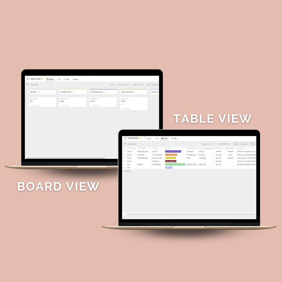 Lead Generation Tracker | Client Tracker | Client Relationship ...
