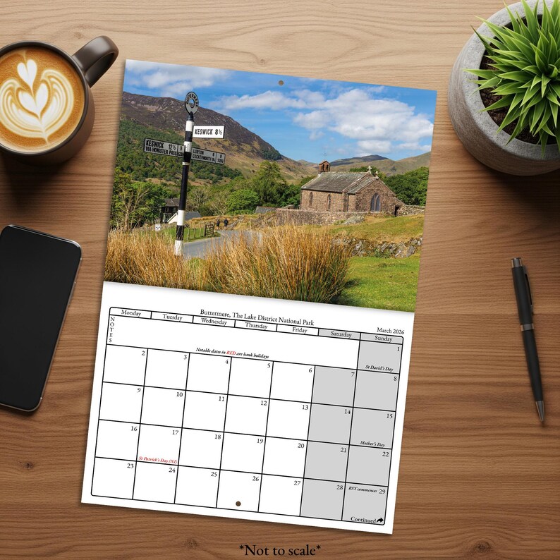 2026 British Countryside Calendar - A4 Opens to A3 - Inc: Pennine Way ...