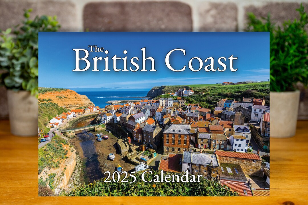 2025 British Coast Calendar - A4 Opens to A3 - Includes: Yorkshire ...