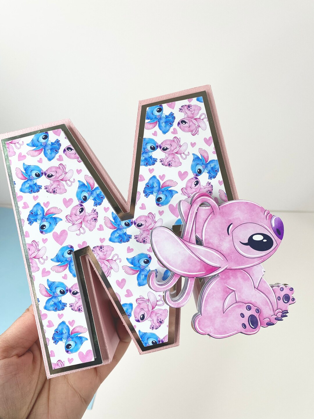 Stitch and Angel | Stitch and Angel 3D Letters | 3D Letters | Custom 3D ...
