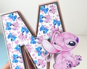 Stitch and Angel Stitch and Angel 3D Letters 3D Letters - Etsy