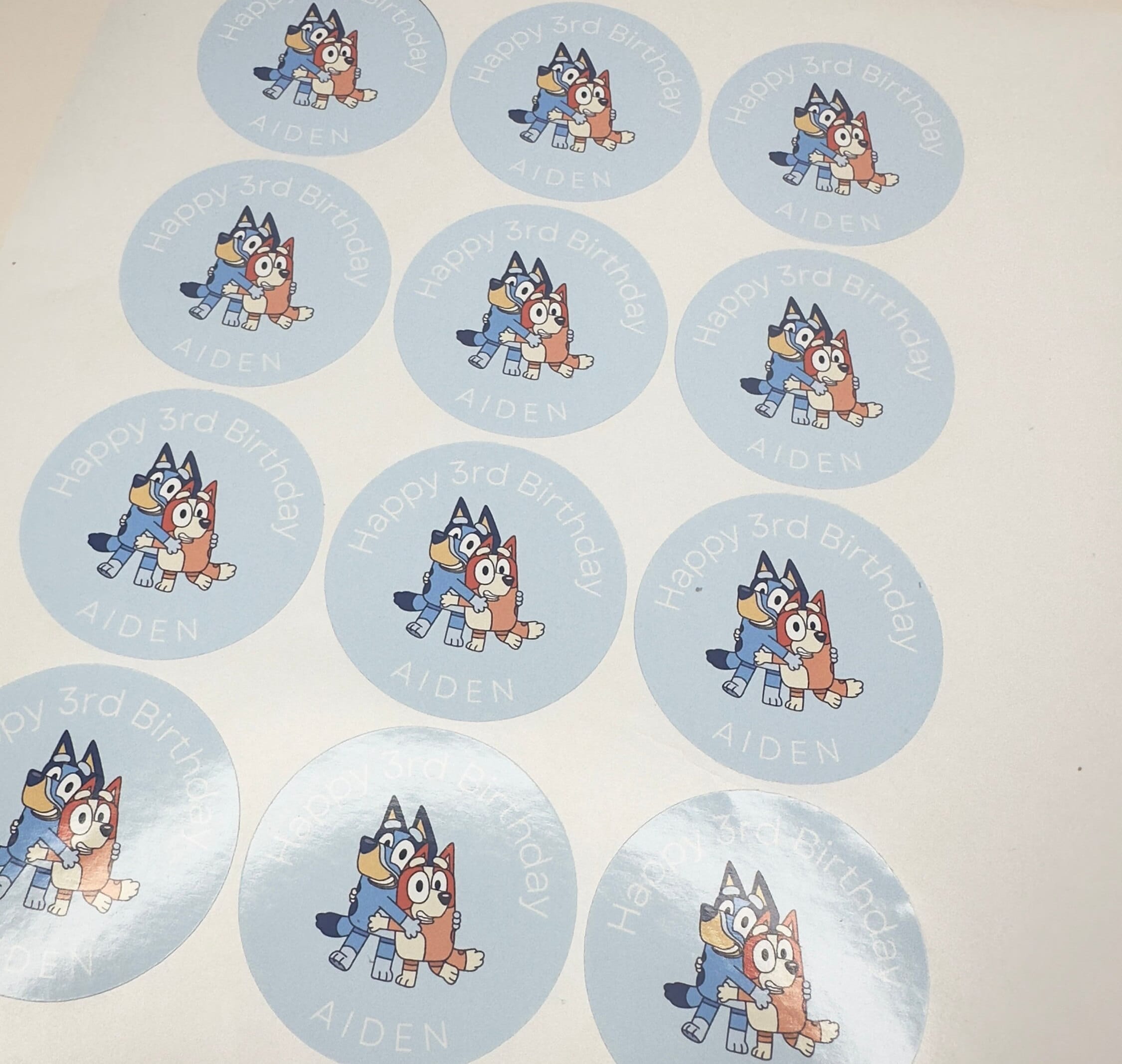 Custom Stickers | Bluey Birthday Party Favor - Etsy
