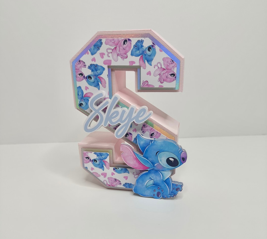 Stitch and Angel | Stitch and Angel 3D Letters | 3D Letters | Custom 3D ...