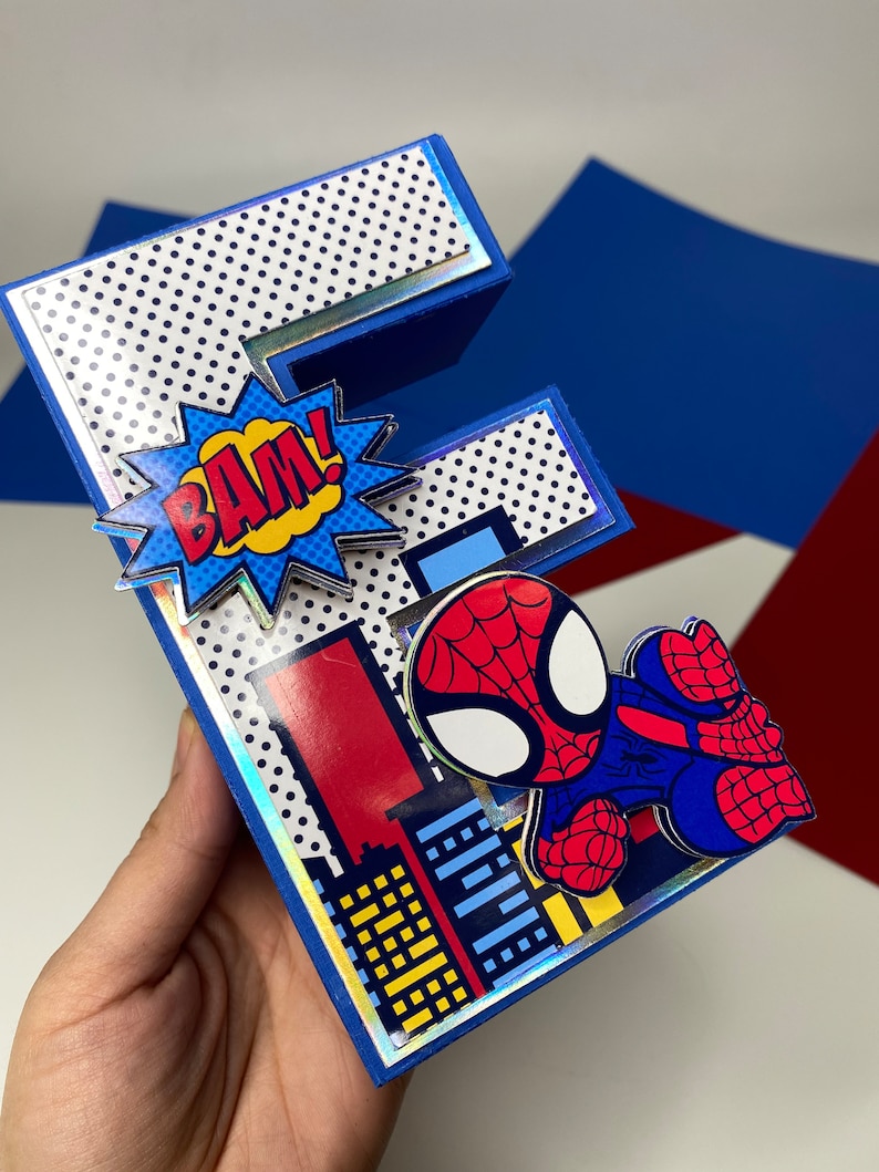 SPIDEY 3D Letters | Spidey and Birthday Party | Spider-man Birthday ...