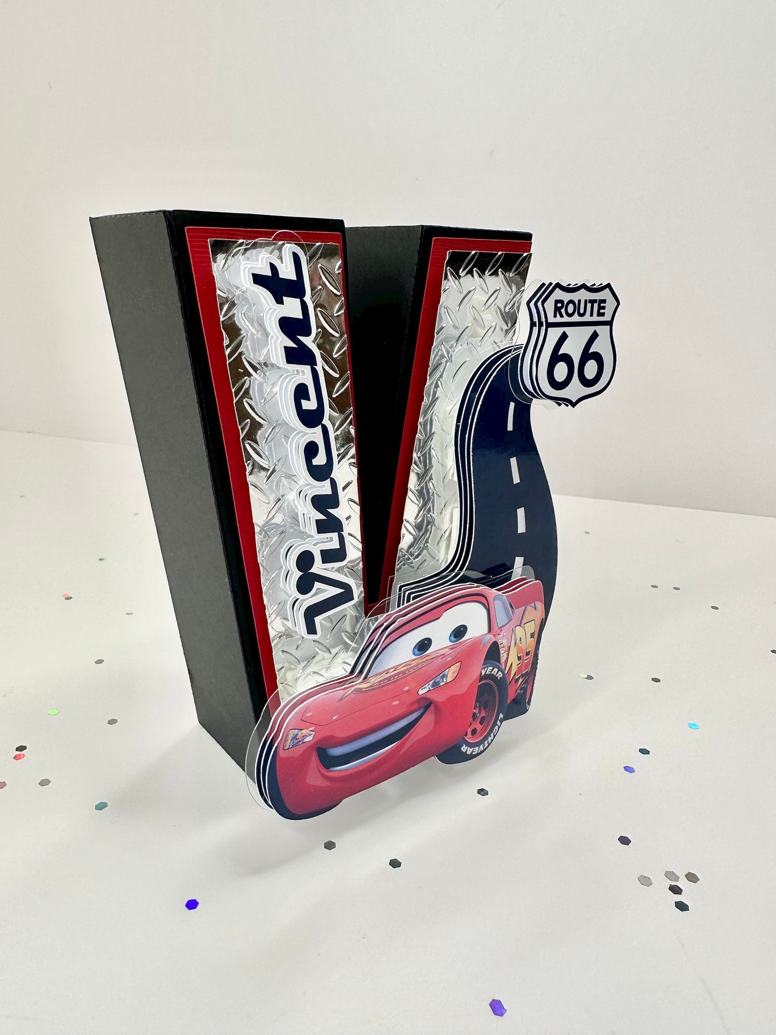 Cars 3D Letter | Mcqueen 3D Letter | Cars Birthday Party | Disney Cars ...
