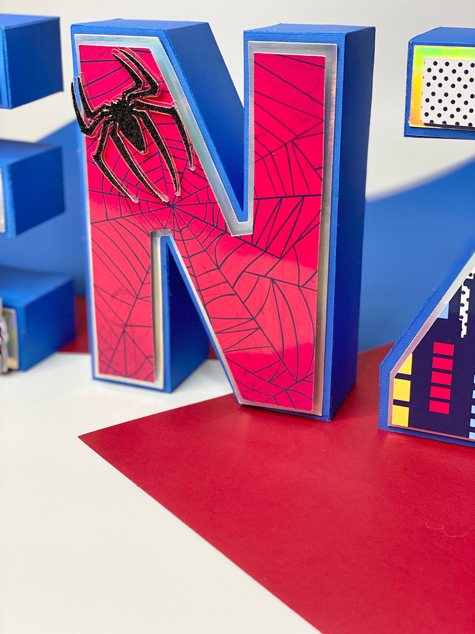 SPIDEY 3D Letters | Spidey and Birthday Party | Spider-man Birthday ...