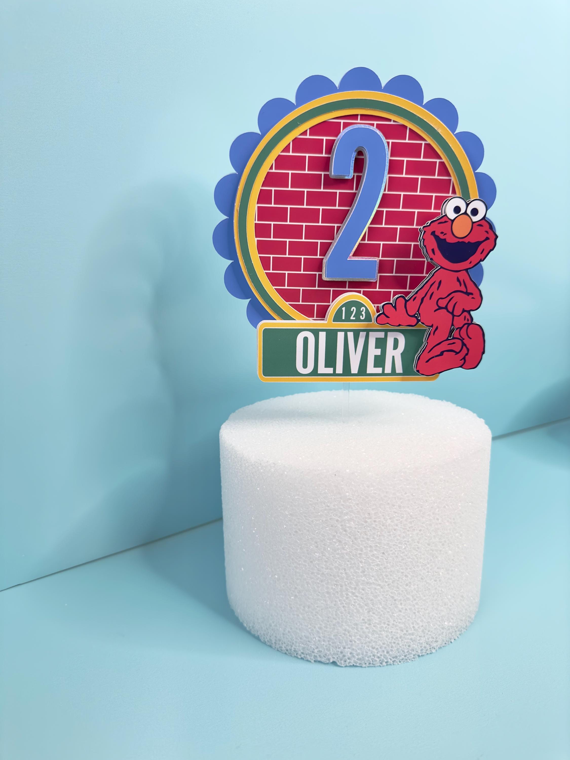 Elmo Cake Topper| Custom Cake Topper | Birthday Party Decor | Cake ...