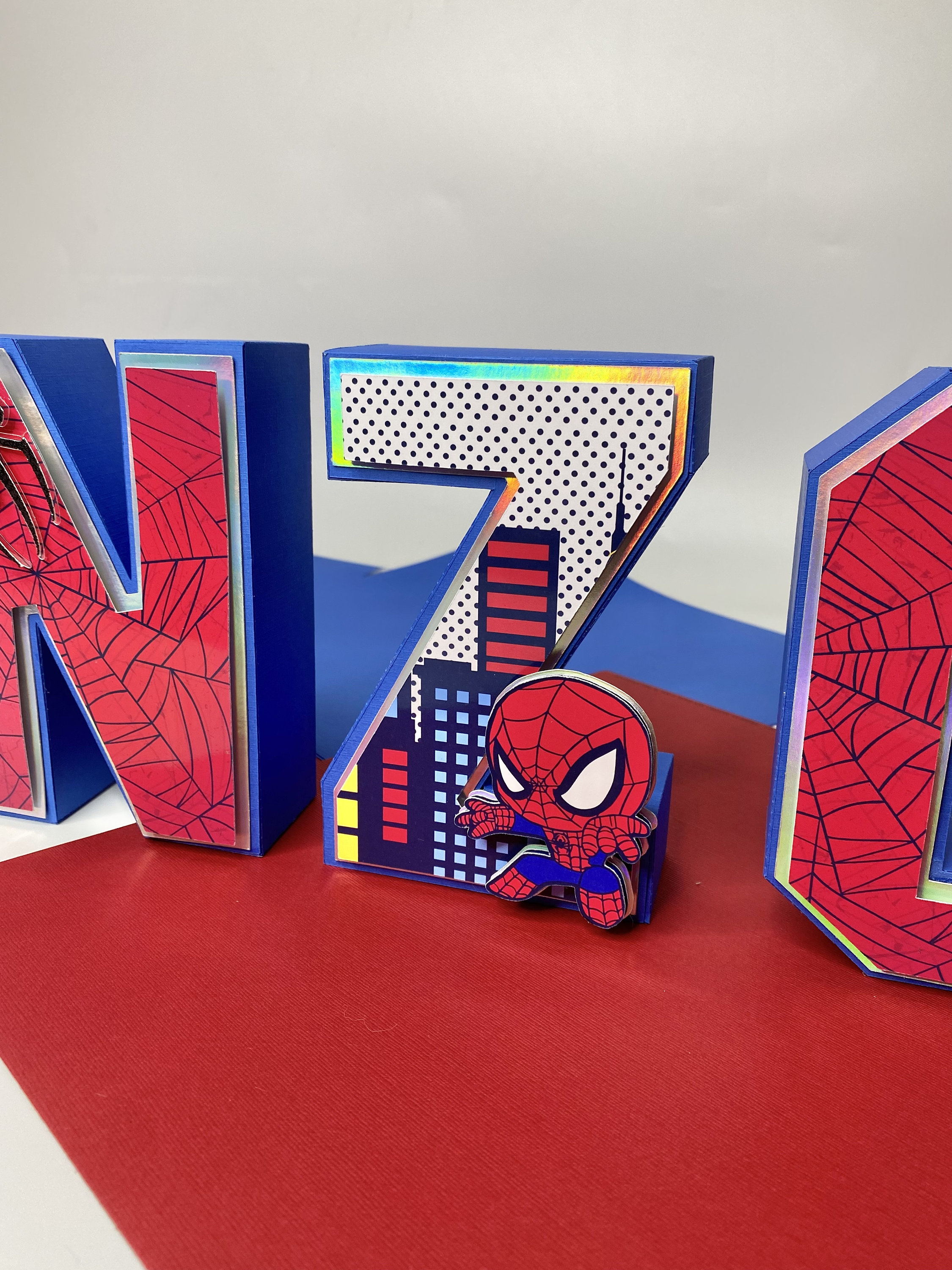SPIDEY 3D Letters | Spidey and Birthday Party | Spider-man Birthday ...