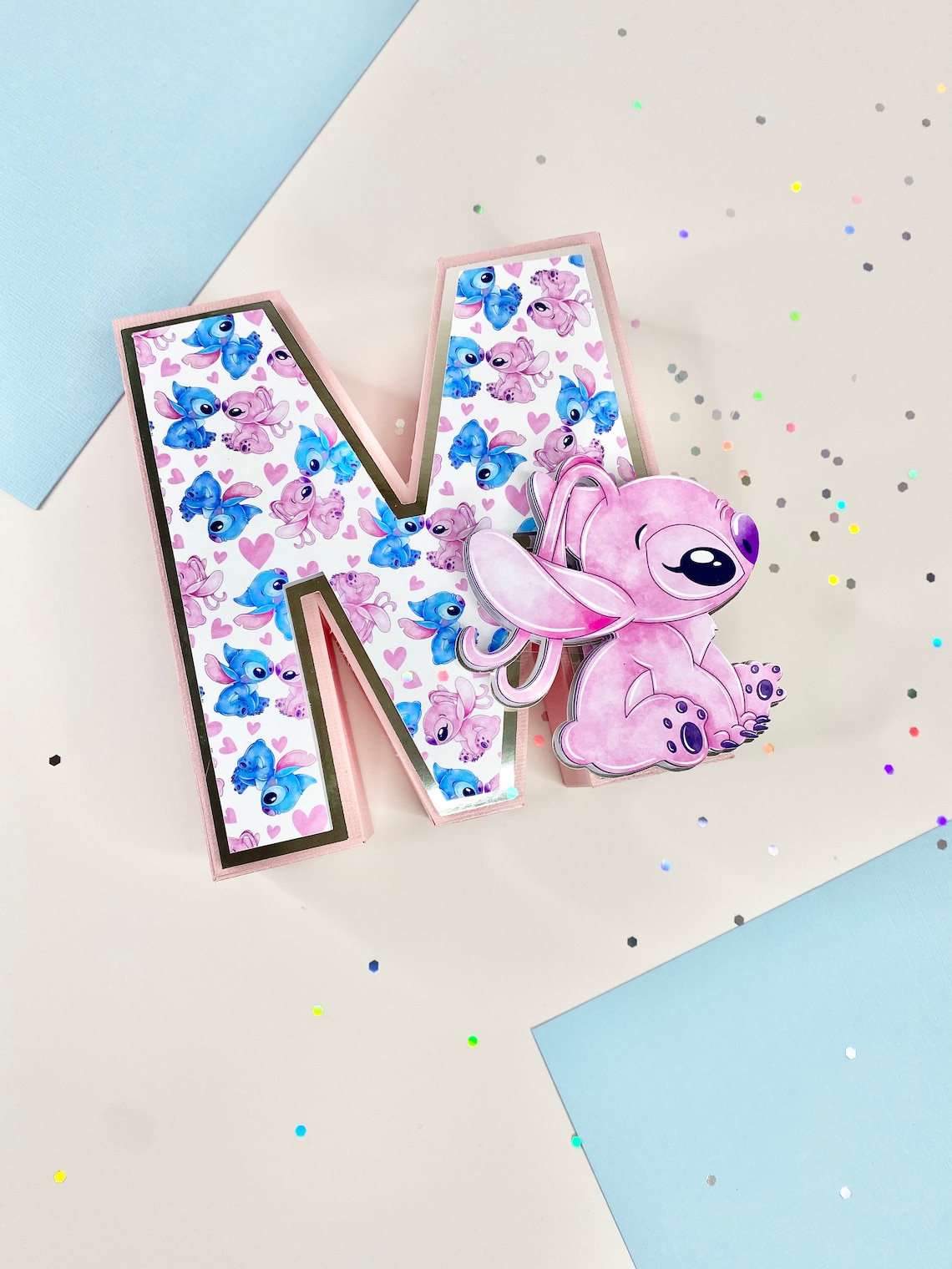 Stitch and Angel | Stitch and Angel 3D Letters | 3D Letters | Custom 3D ...