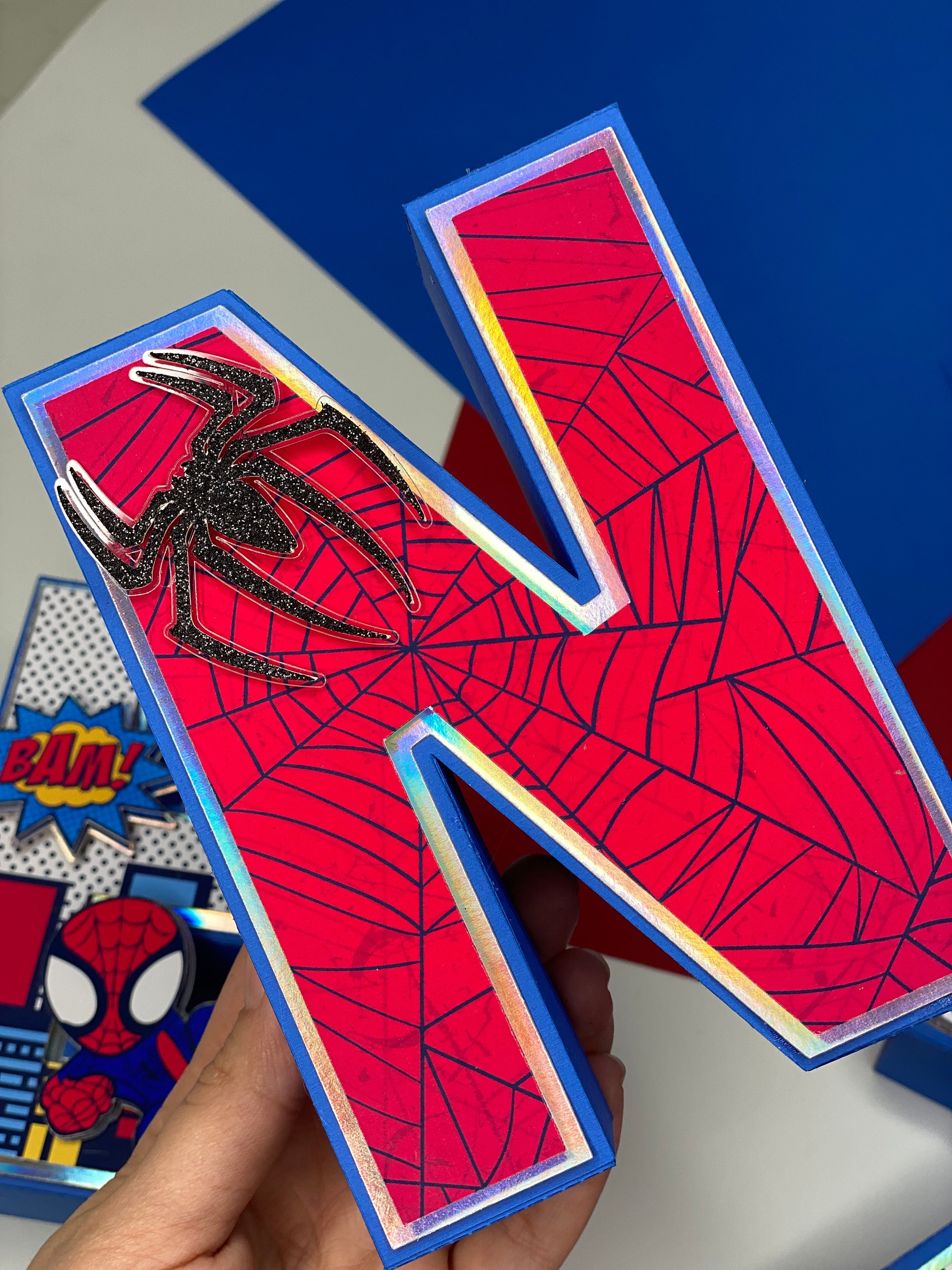 SPIDEY 3D Letters | Spidey and Birthday Party | Spider-man Birthday ...