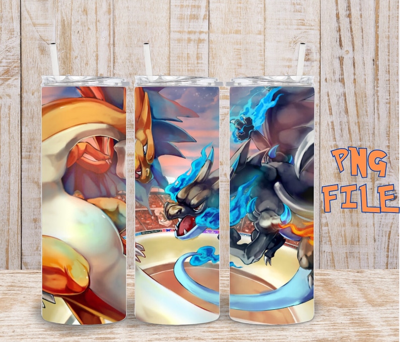 2 Charizard Tumbler Wraps Png - Etsy