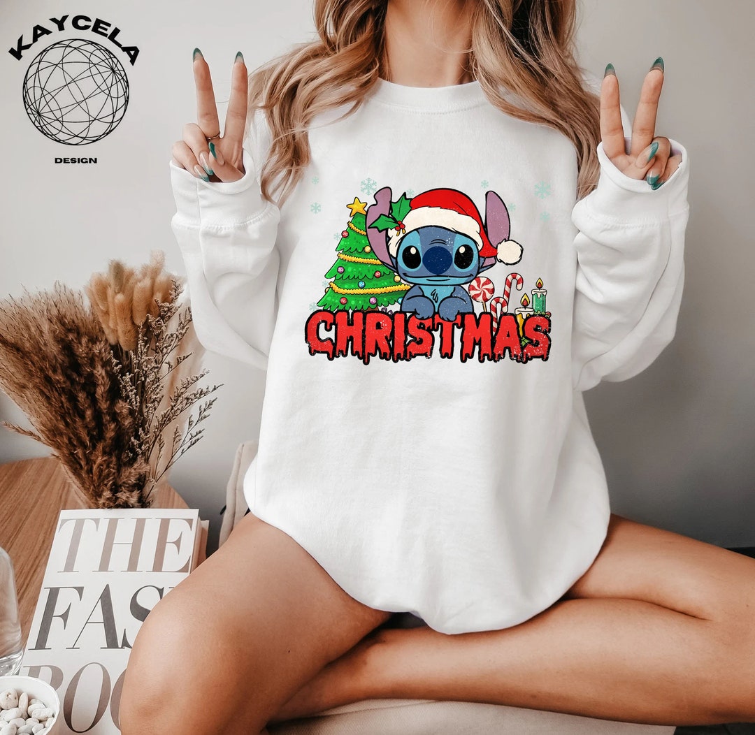 Stitch Christmas Shirt Lilo and Stitch Christmas Stitch - Etsy