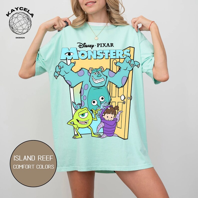 Disney Monsters Inc Shirt, Monster Inc Characters Shirt, Boo and Mike ...