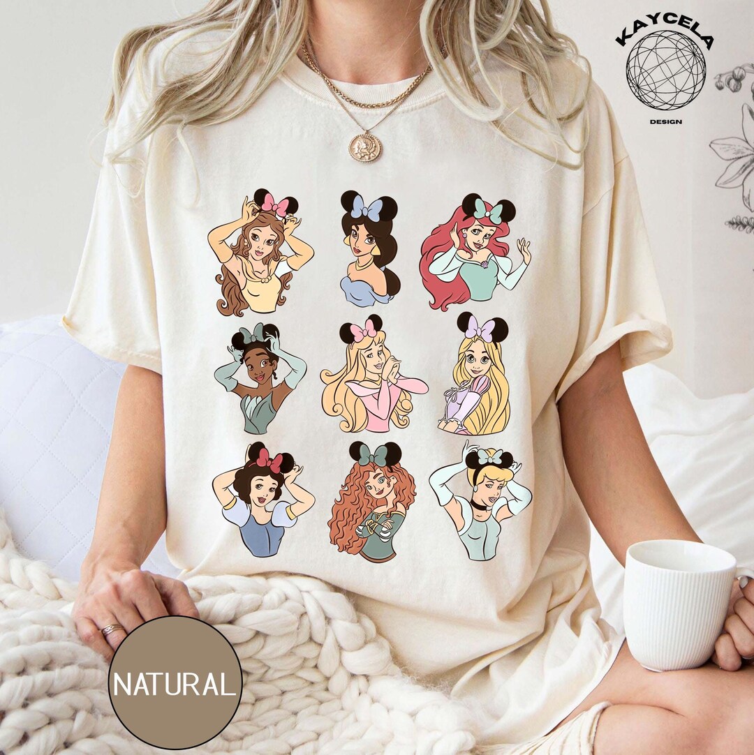 Retro Princesses Shirt, Disney Princess Shirt, Disney Trip Shirt, Belle Shirt, Tiana Shirt ...