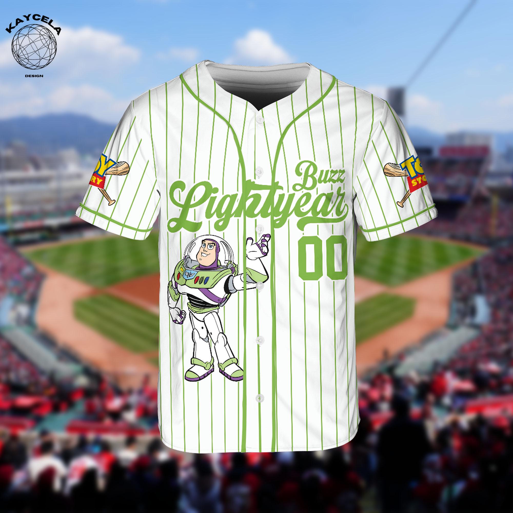 Custom Disney Buzz Lightyear Toy Story Baseball Jersey, Baseball Jersey ...