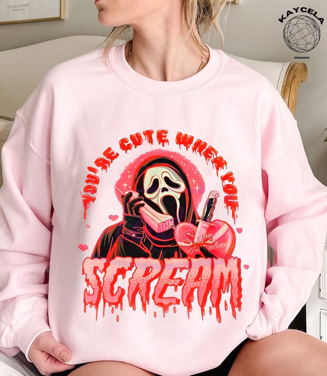 You Are Cute When You Scream Shirt, Horror Valentine Day Shirt, Creepy ...