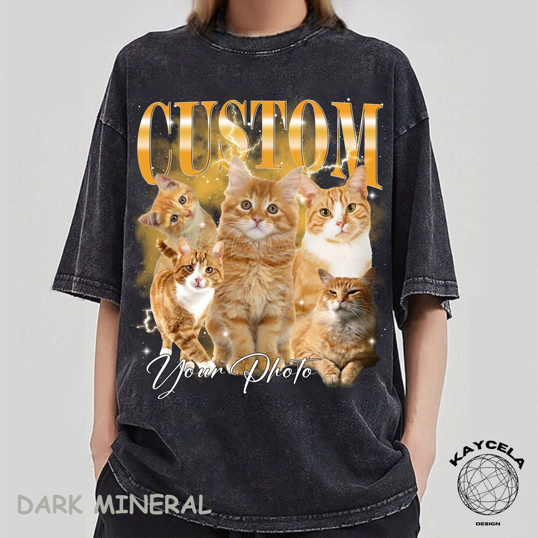 Custom Bootleg Rap Pet Shirt, Custom Pet, Custom Photo Vintage Graphic ...