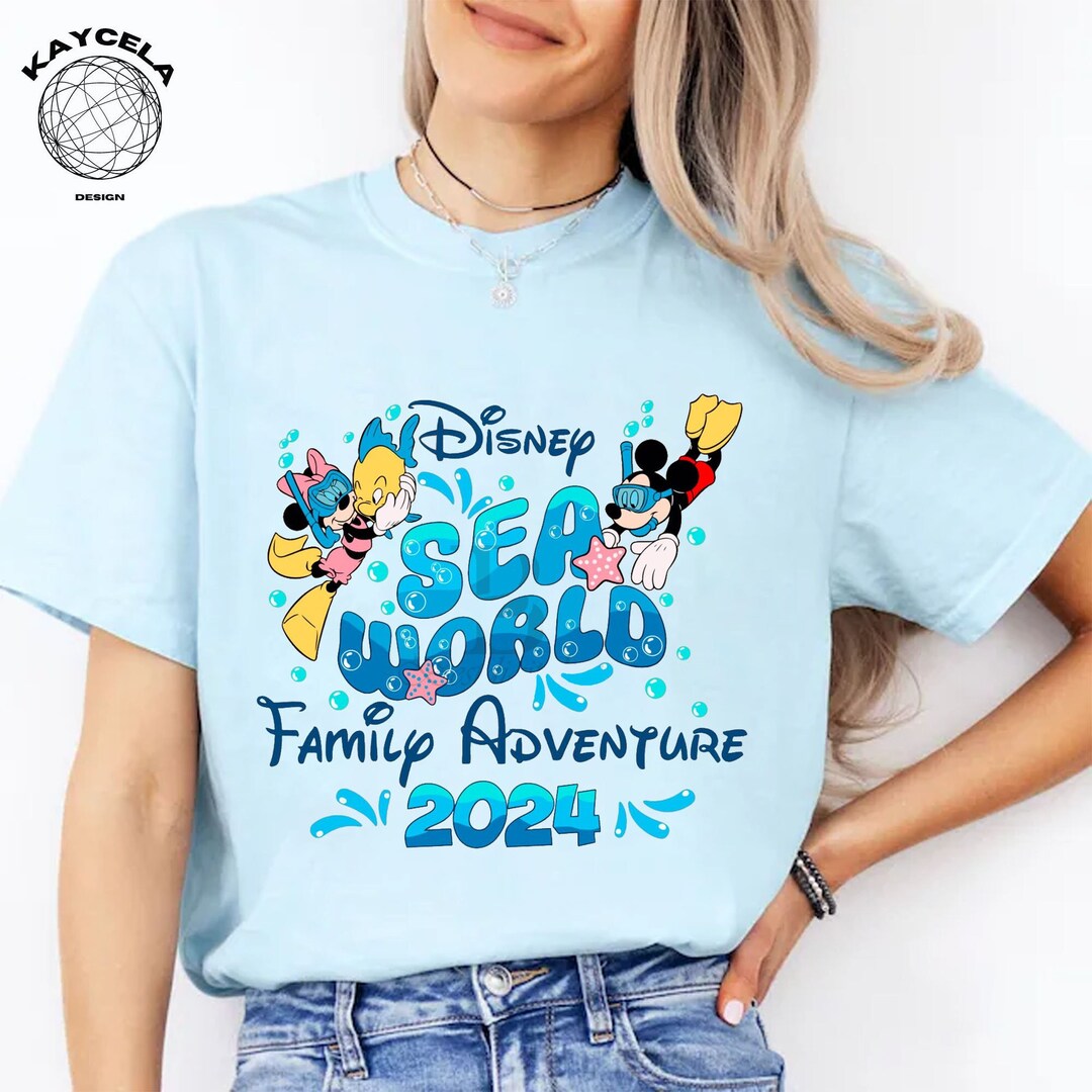 Disney Sea World Family Adventure 2024 Shirt, Sea World Shirt, Sea ...