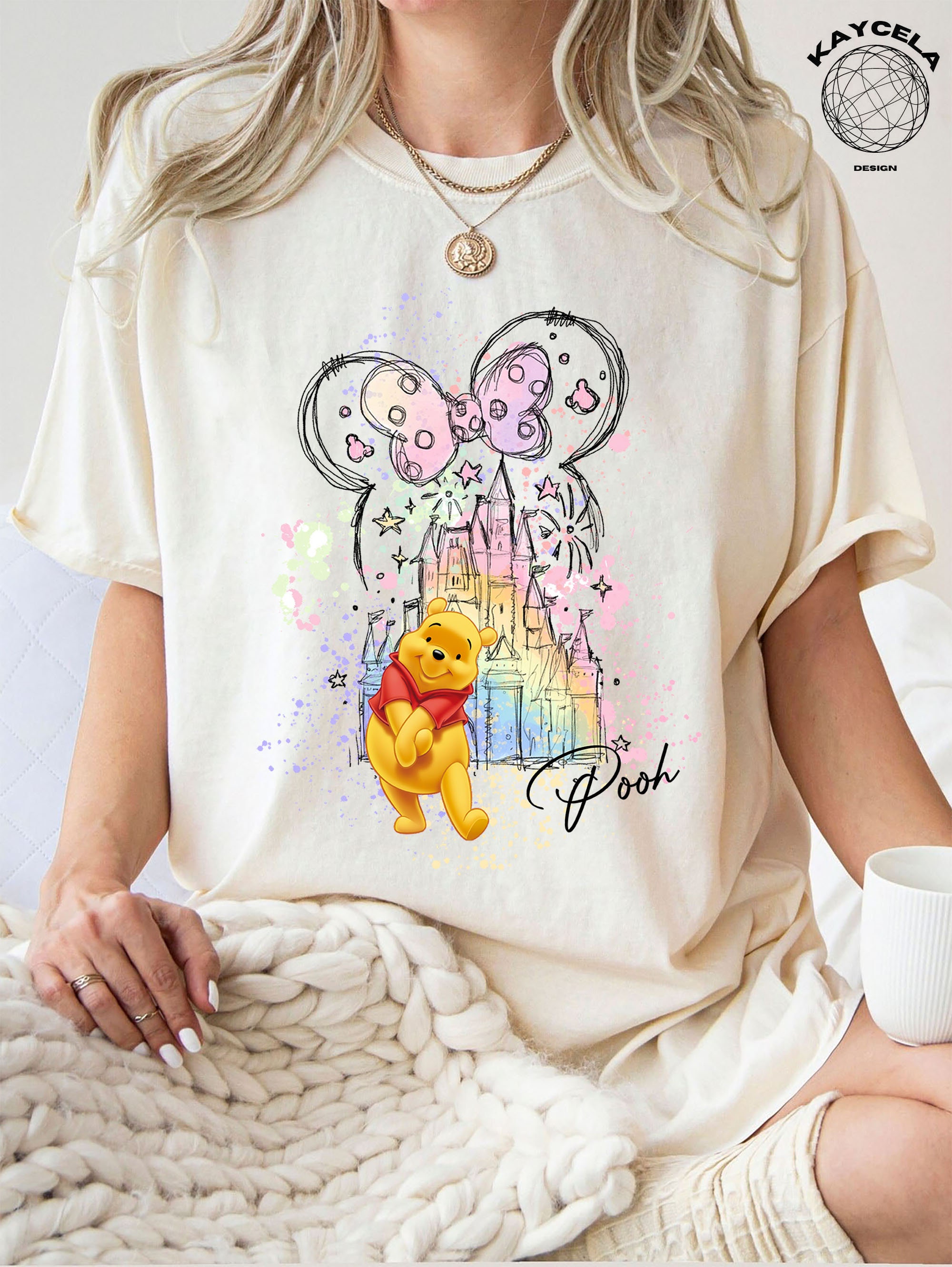 Winnie the Pooh and Friends Castle Watercolor Shirt, Winnie the Pooh ...