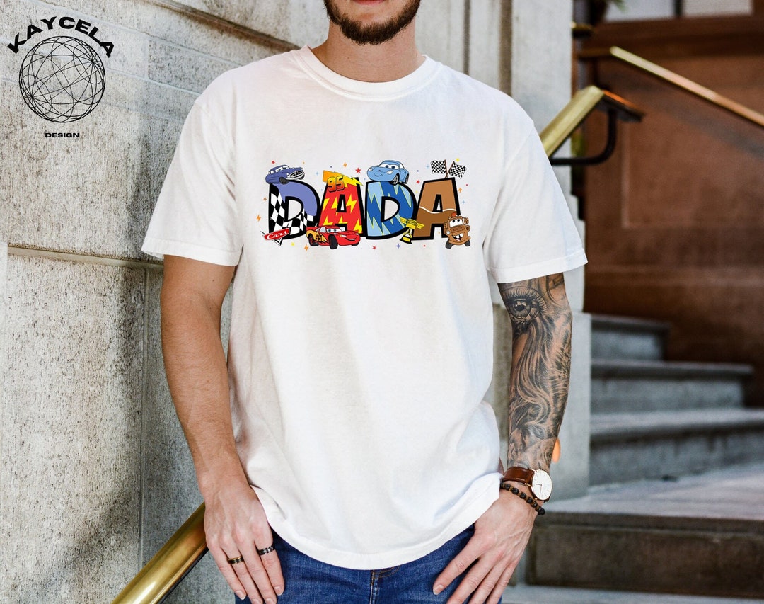 Disney Cars Movie Dada Shirt, Mcqueen Shirt, Disney Father's Day, Gift ...