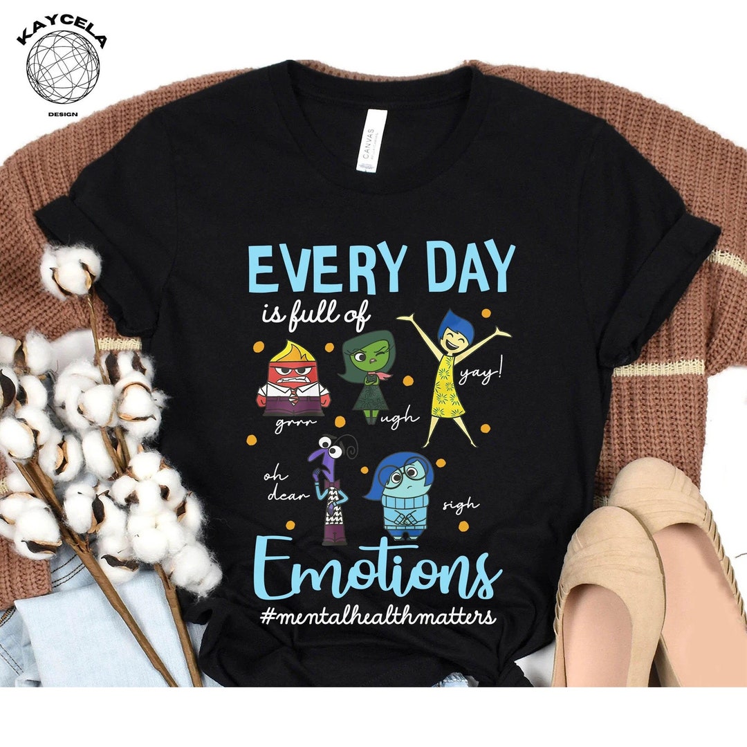 Every Day Emotions Mental Health Matter Shirt, Inside Out Disney T ...