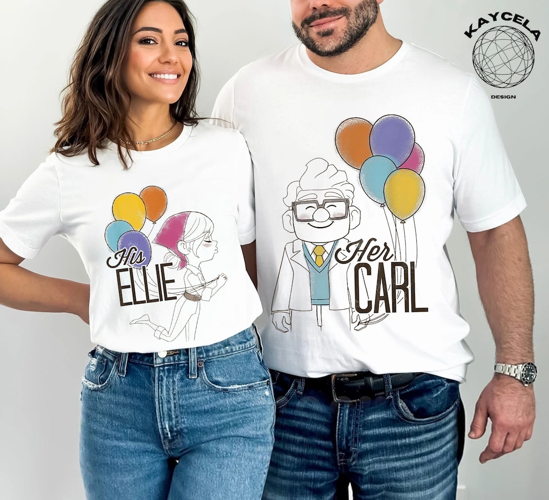 Disney Couples Her Carl His Ellie Shirt, Carl and Ellie Shirts, up ...
