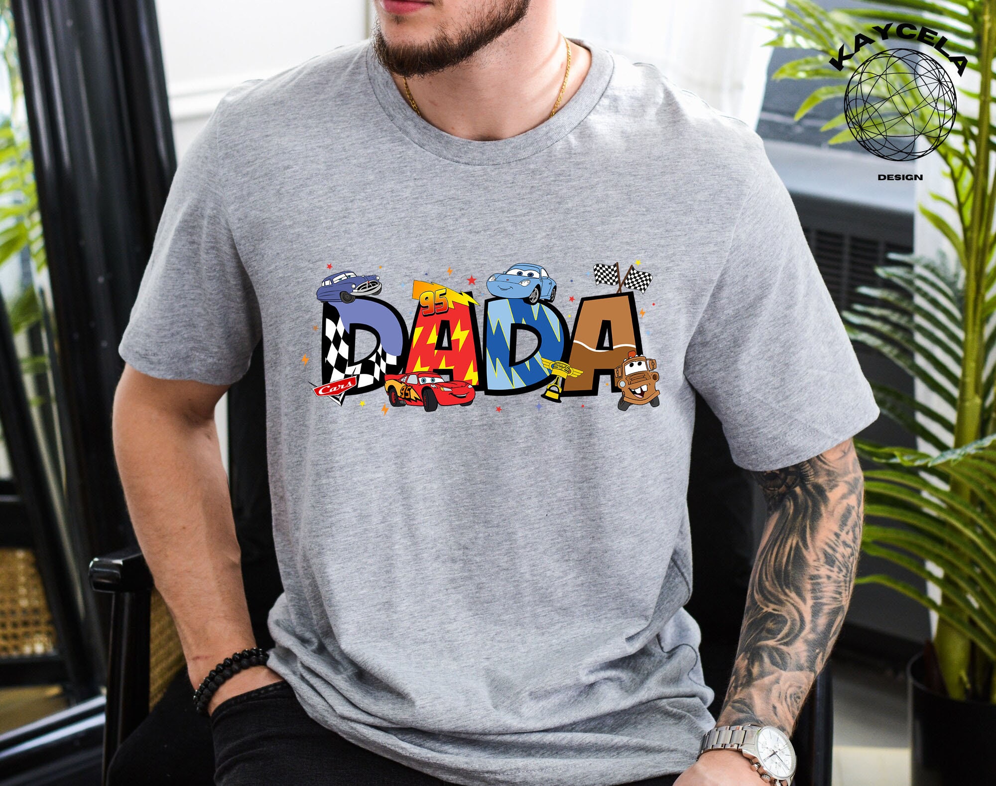 Disney Cars Movie Dada Shirt, Mcqueen Shirt, Disney Father's Day, Gift ...