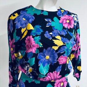 Floral 80s Top - Etsy