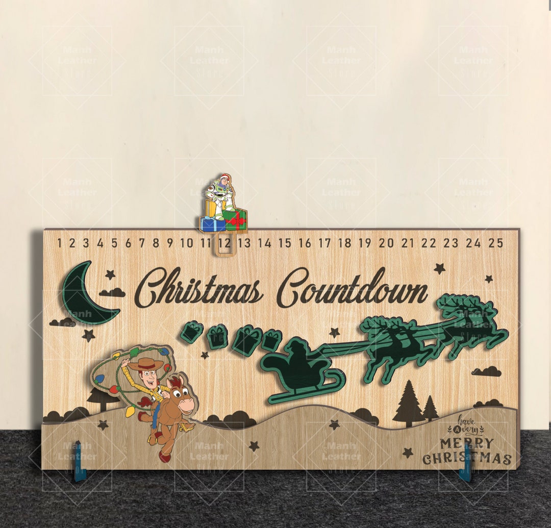 Countdown SVG, Calendar SVG, Christmas Countdown Svg,calendar Christmas ...