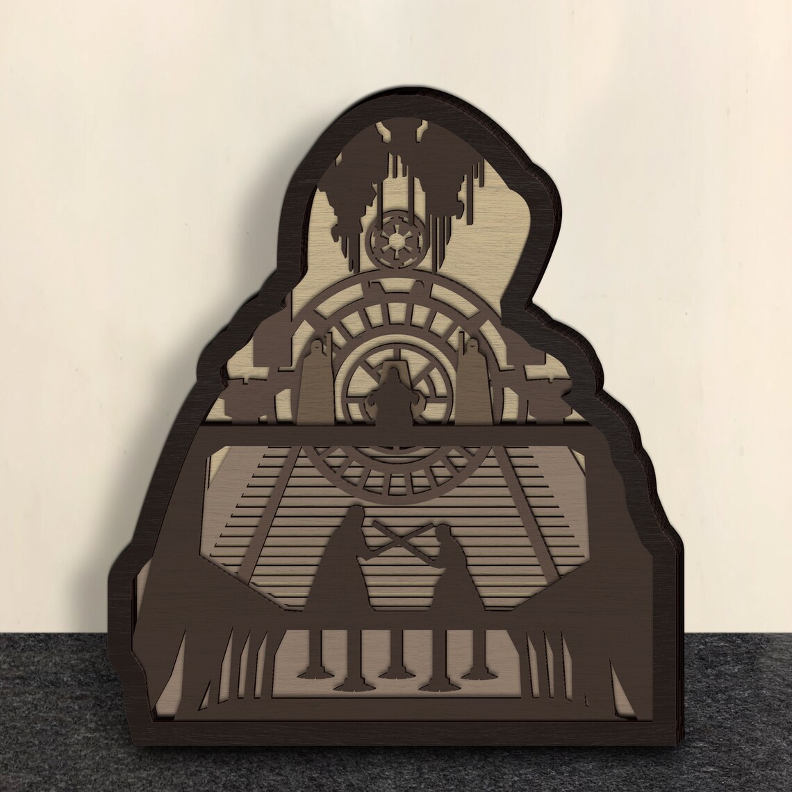 Laser Cut Fles - 6 Layer Art Piece for Glowforge - SVG - PDF, Multi ...