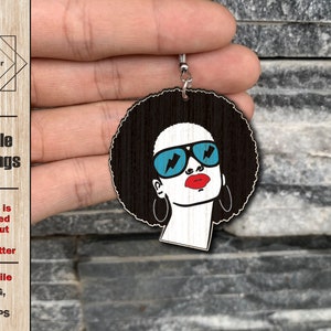 Afro Woman SVG, Afro Girl Svg, Afro Queen Svg, Afro Lady Svg, Curly ...