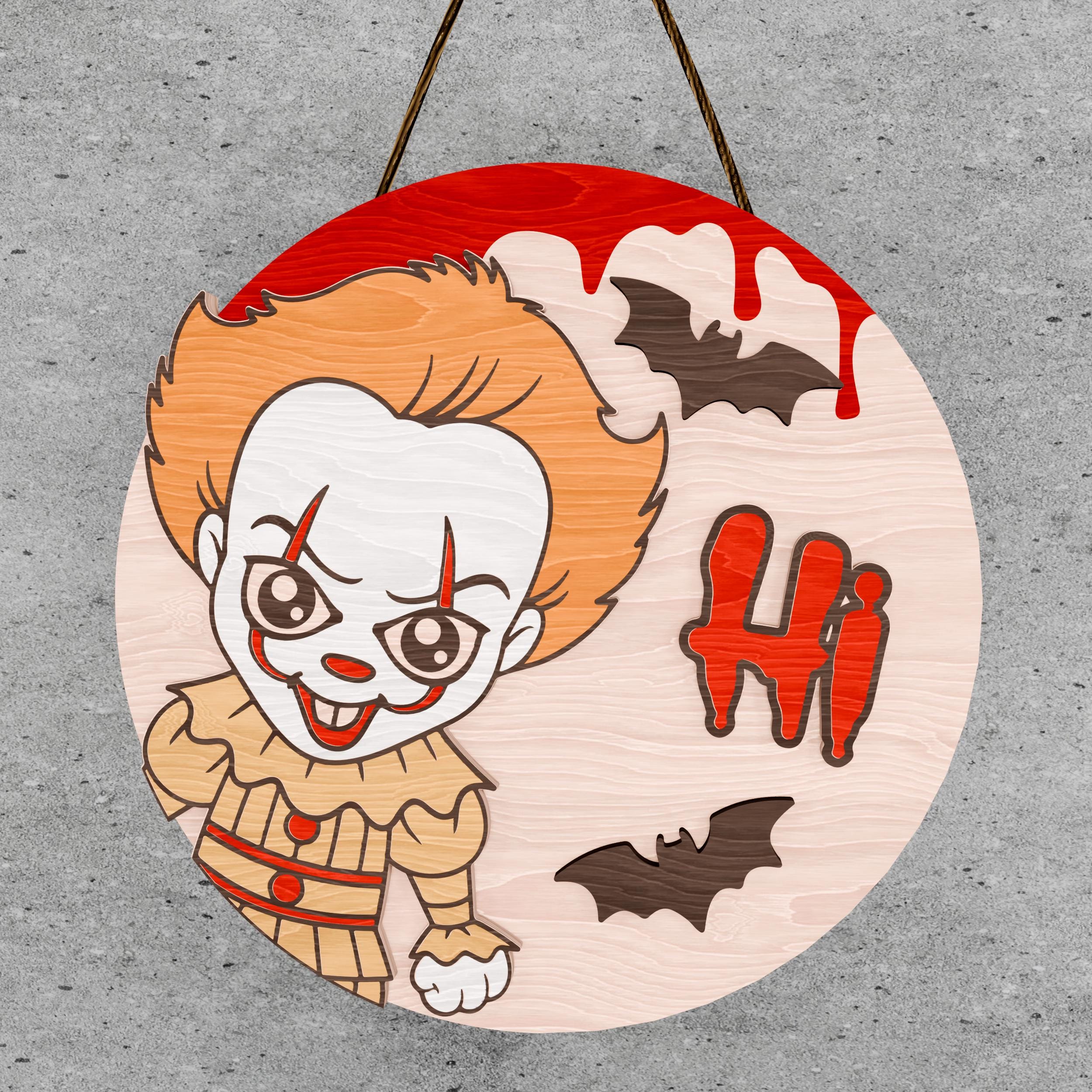Halloween Horror Door Sign Bundle: Laser Cut SVG, PDF, EPS, Ai (digital ...