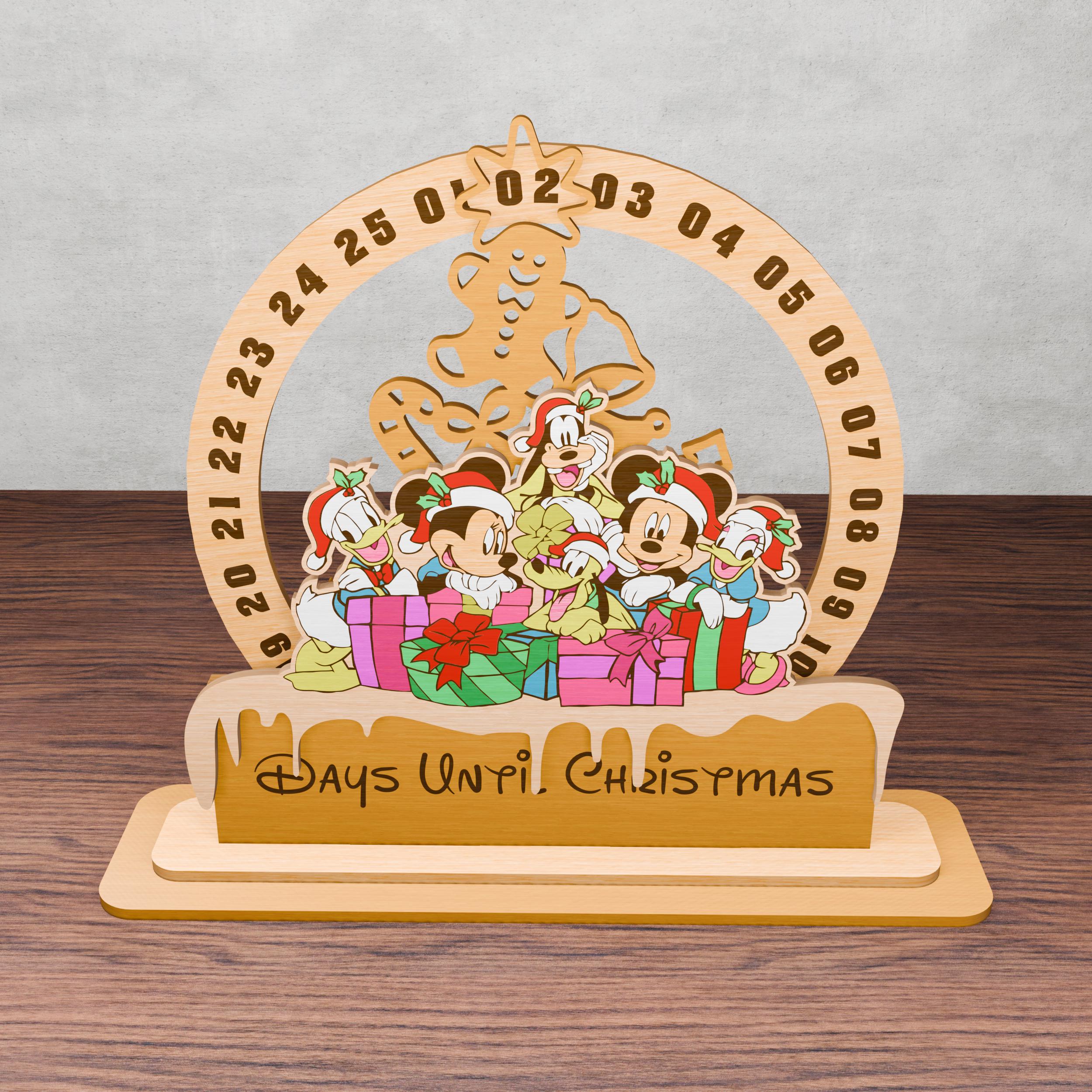 Christmas Countdown Calendar SVG, Laser Cut File (digital File) - Etsy