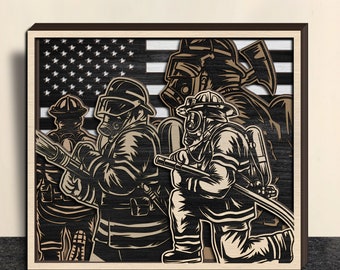 Multi-layer, Laser Cut Fles 7 Layer Art Piece for Glowforge SVG PDF - Etsy