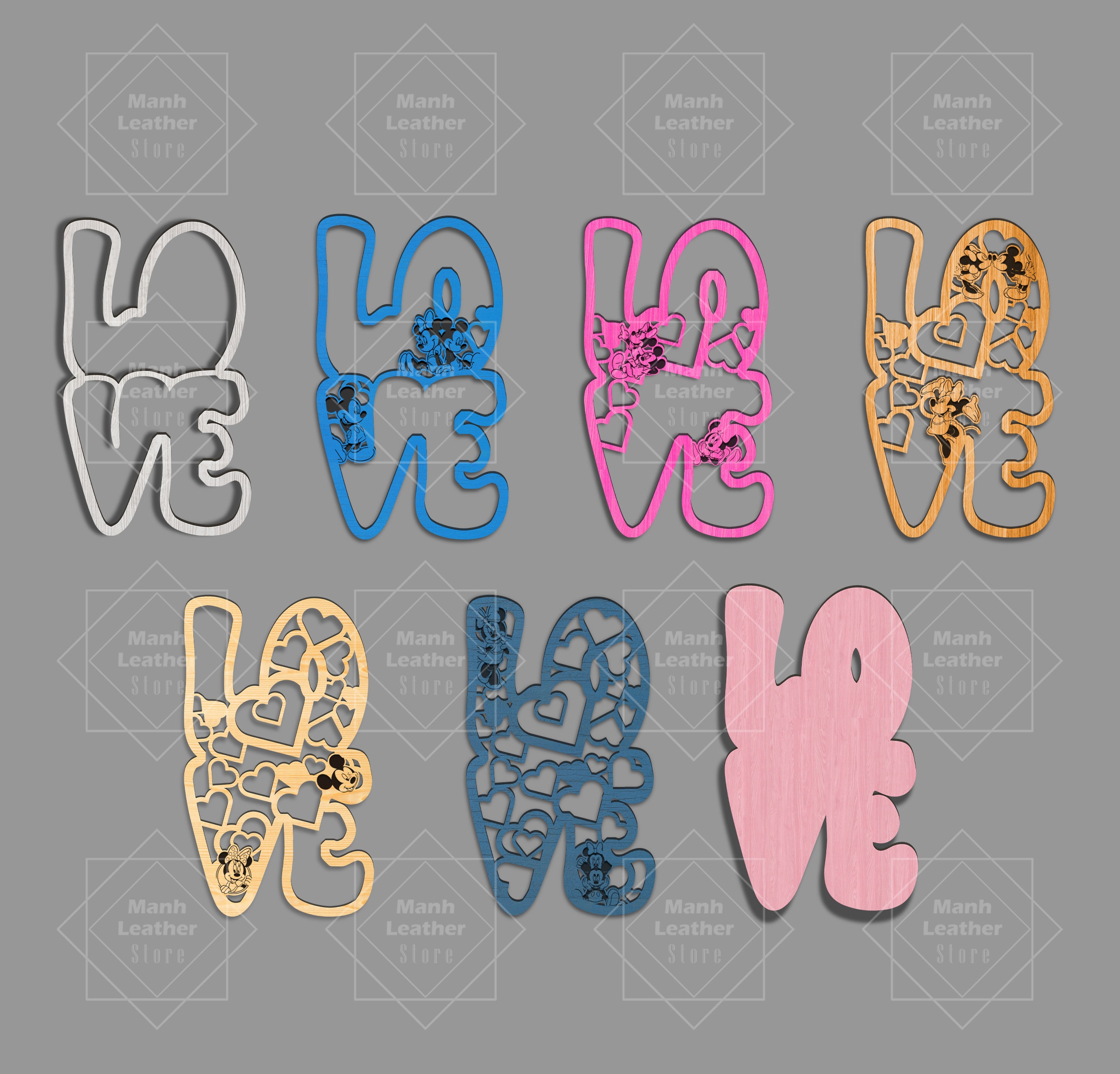 Love SVG, Valentine Svg Laser Cut Files - 7 Layer Art Piece for ...