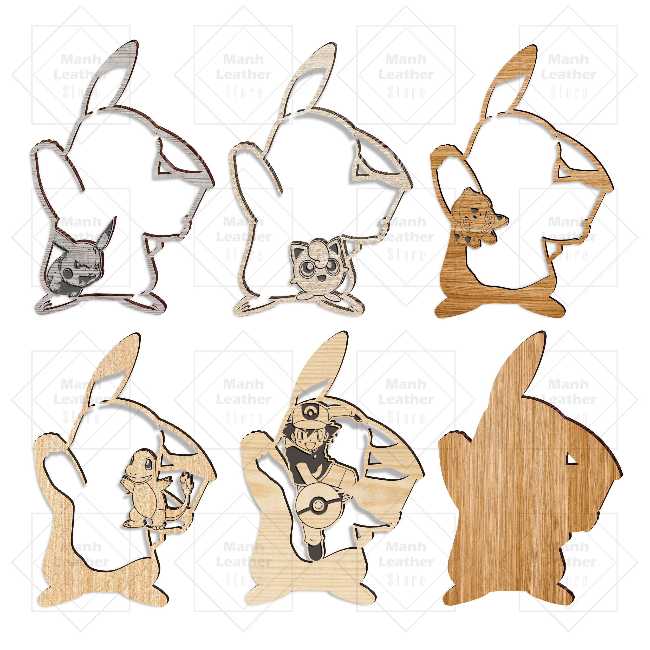 Multi-layer, Laser Cut Fles - 6 Layer Art Piece for Glowforge - SVG ...