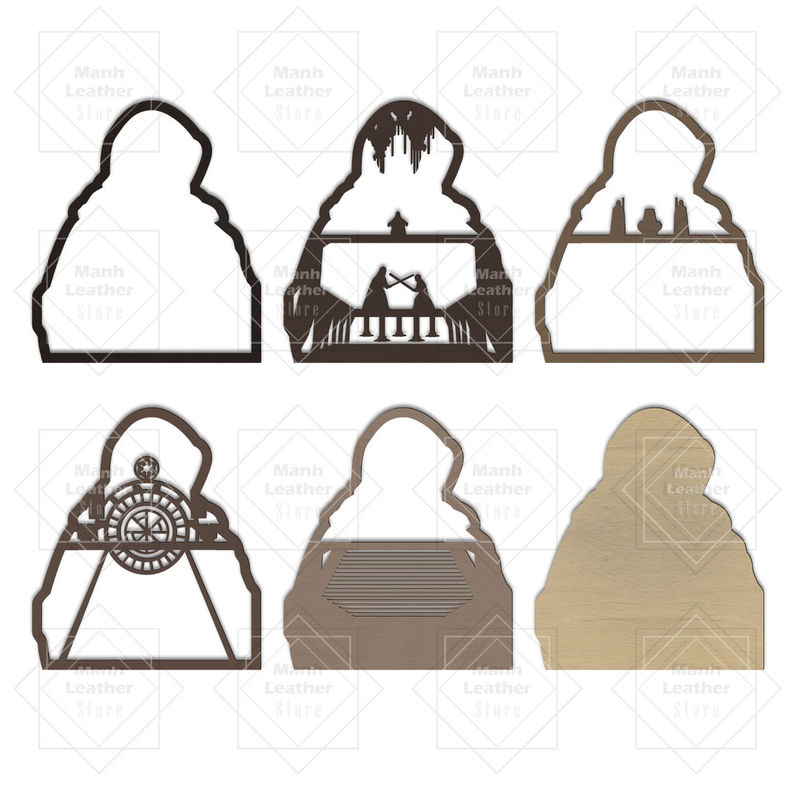 Laser Cut Fles - 6 Layer Art Piece for Glowforge - SVG - PDF, Multi ...