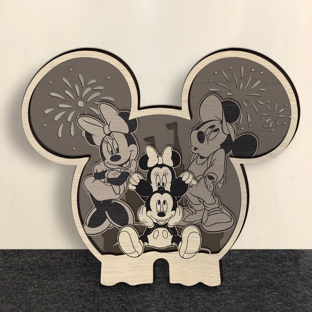 Laser Cut Fles - 5 Layer Art Piece for Glowforge - SVG - PDF, Multi ...