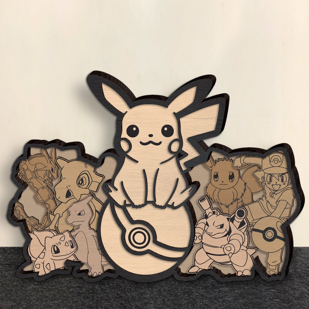 Multi-layer, Laser Cut Fles - 7 Layer Art Piece for Glowforge - SVG ...