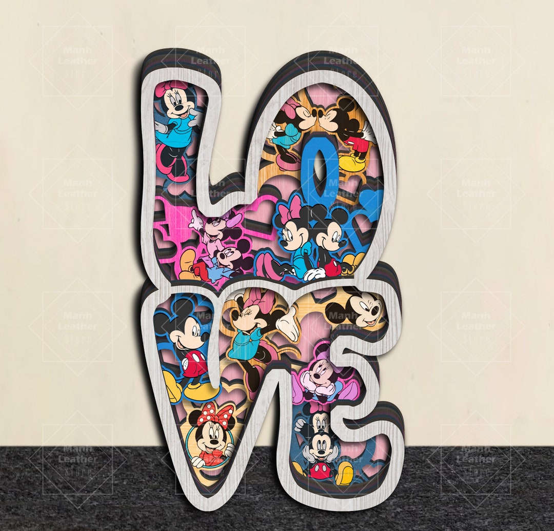 Love SVG, Valentine Svg Laser Cut Files - 7 Layer Art Piece for ...
