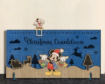 DIGITAL FILE, Christmas Countdown Calendar, Candy Cane Countdown ...