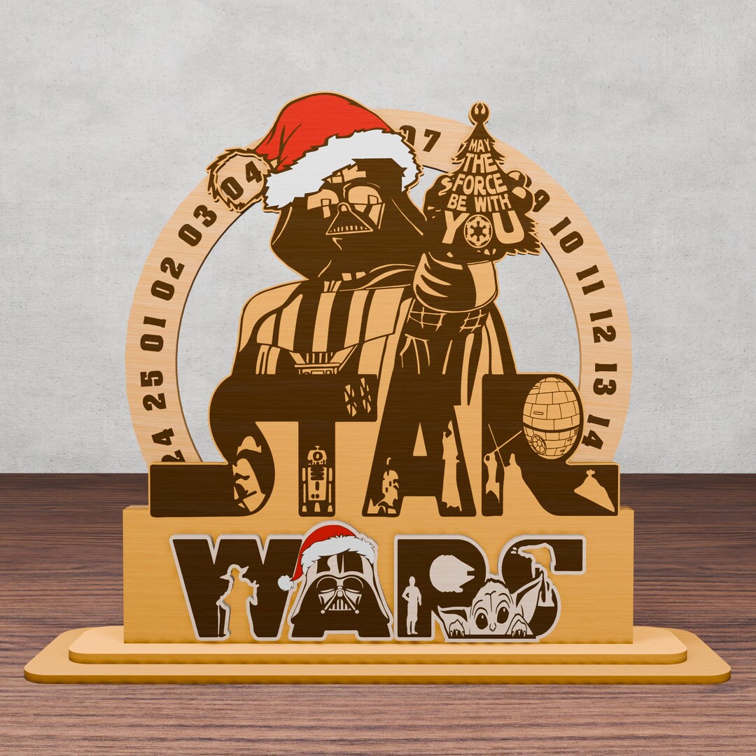 DIGITAL FILE, Sliding Christmas Countdown Calendar, Cartoon Countdown ...